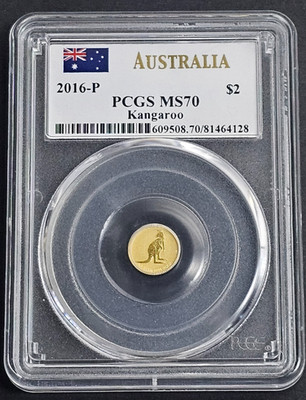 2016‑P Australia $2 Gold Kangaroo Mini Roo • 0.5 g .9999 • PCGS MS70 | eBay