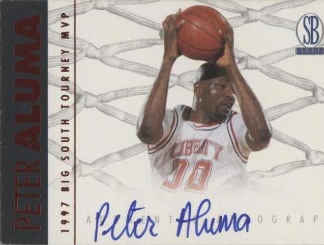 1997 Score Board - Authentic Autographs Peter Aluma Red Foil (AU, RC ...