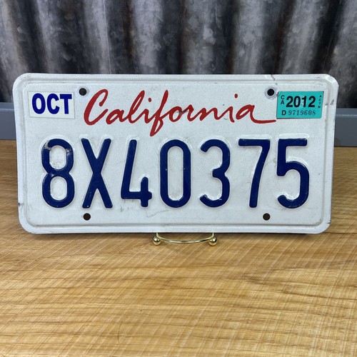 California State License Plate Man Cave Decoration Craft Expired 10/12 ...