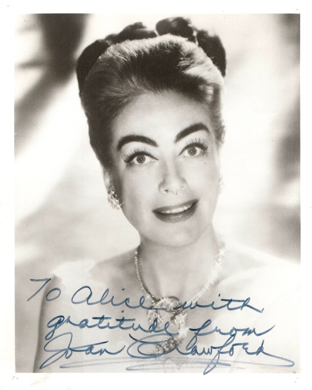 Joan Crawford Signed Autographed Vintage 8X10 Photo Hollywood Legend ...