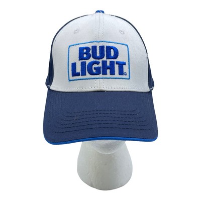 Bud Light Hat Cap Snap Back Mens Black White Blue | eBay
