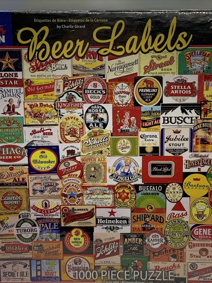 White Mountain Puzzles Beer Labels 1000 Piece Jigsaw Puzzle SEALED | eBay