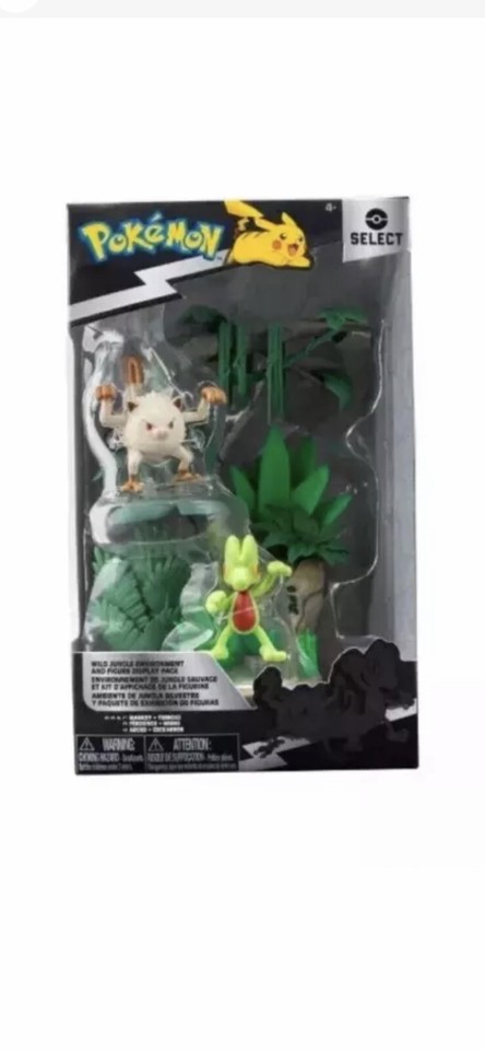 Pokémon Select Jungle Environment Display with Mankey and Treecko Mini ...