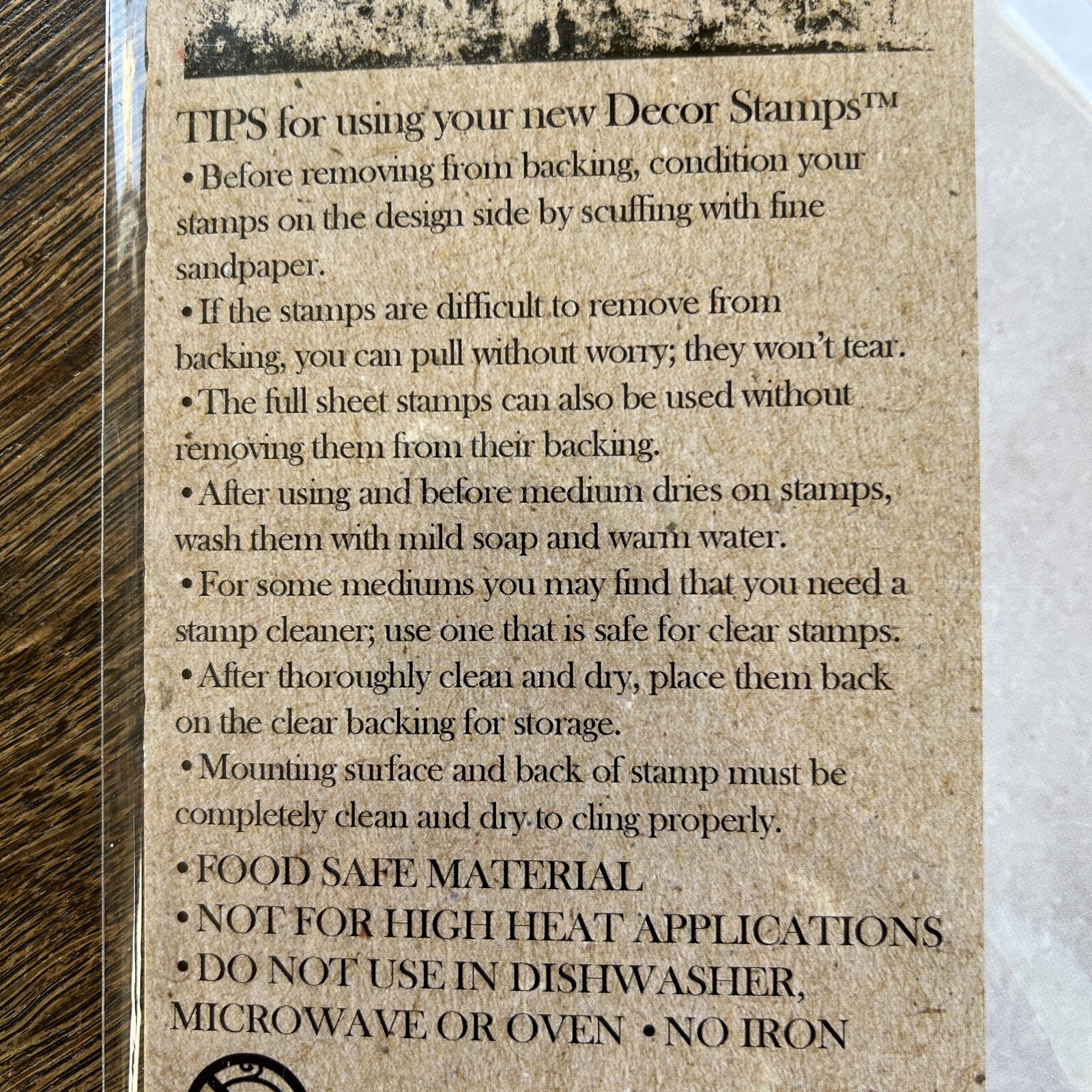 IOD decor stamp “Distress” NEW | eBay