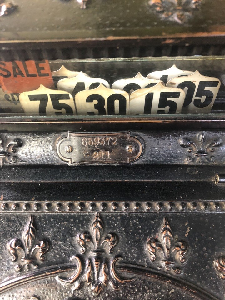 Rare Old Brass National Cash Register #211 General Store Register | eBay