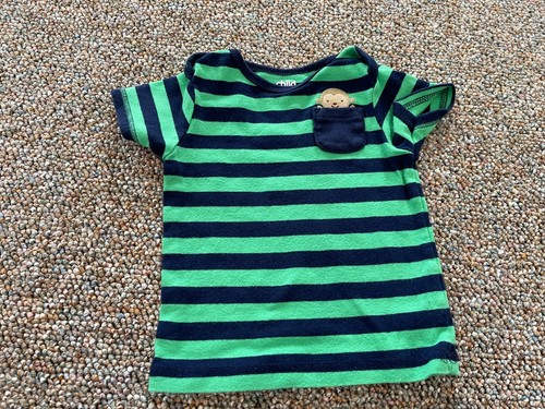 Carter's Boys Green & Blue Striped Monkey Top 18M | eBay
