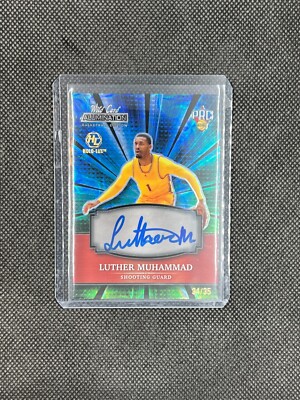 RARE 1ST TRADING CARD!! LUTHER MUHAMMAD - WILD CARD ALUMINATION - AUTO ...
