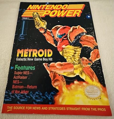 Vintage Nintendo Power Video Game Magazine Vol 31 Dec. 1991 Metroid ...