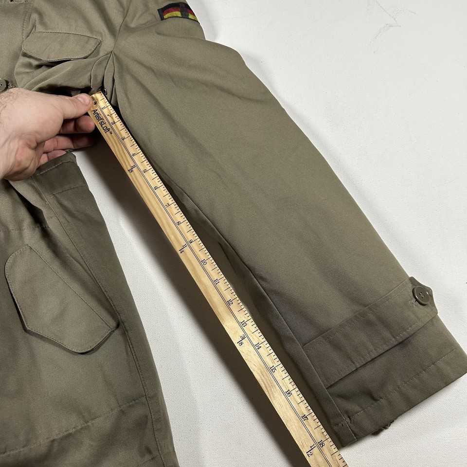 Vintage German Army Parka Jacket Mens Small Hooded Fleece Lined ...