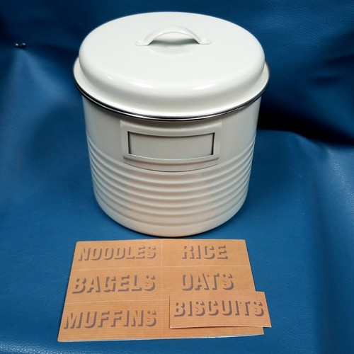 Typhoon Vintage Kitchen Beige Mint 7x7" Storage Canister w Lid + Extra ...