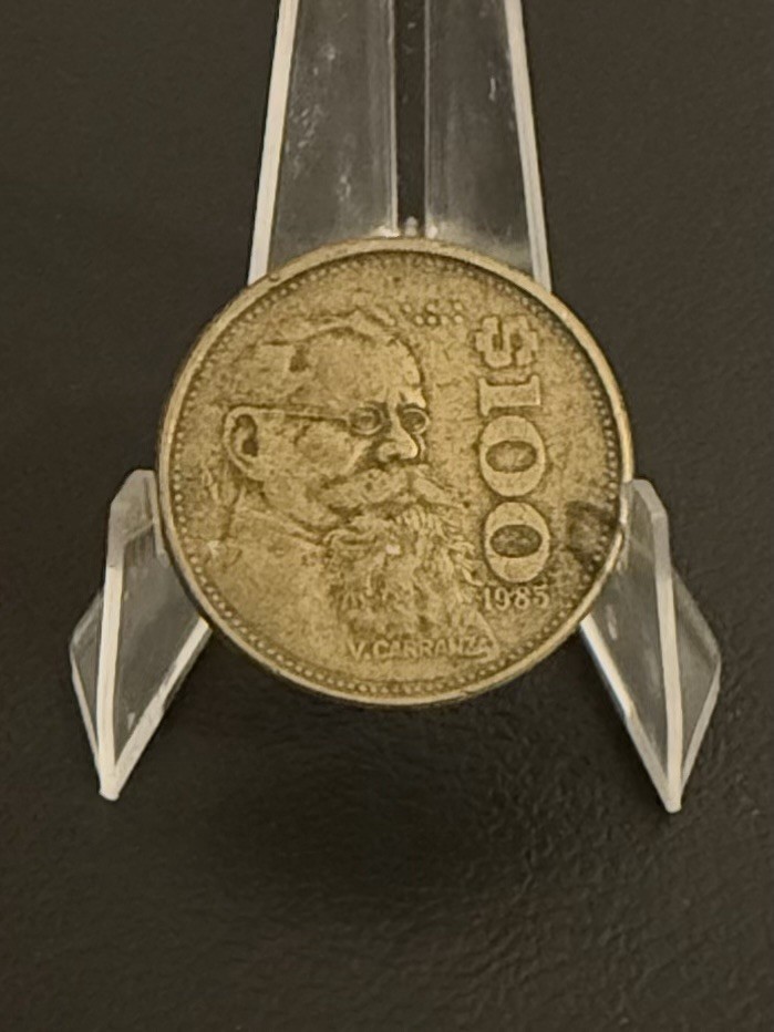 1985 $100 PESO "Carranza" vintage Mexican 100 Pesos coin #mx.1985.100 ...