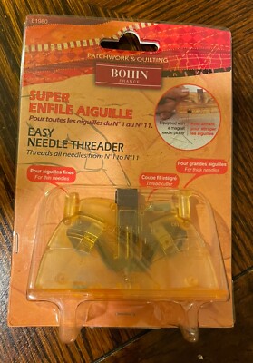 Bohin Easy Needle Threader - Threads needles size 1-11 -NIP | eBay