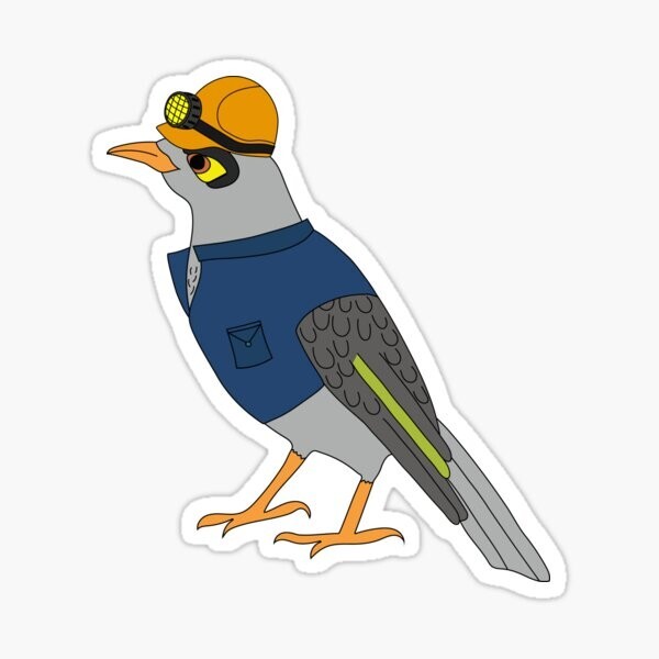 Aussie Fifo Pigeon STICKER funny, meme car decal, Aussie, 4x4, bogan ...