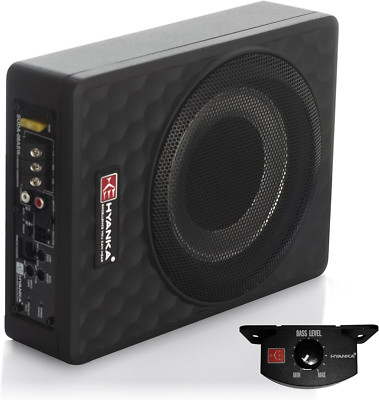 Compact Underseat Car Subwoofer With Built In Amp Slim For Car Truck ...
