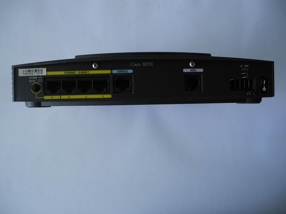 Cisco Systems 827H 800 Series Router ADSL with Power Supply AT7028A 34 ...