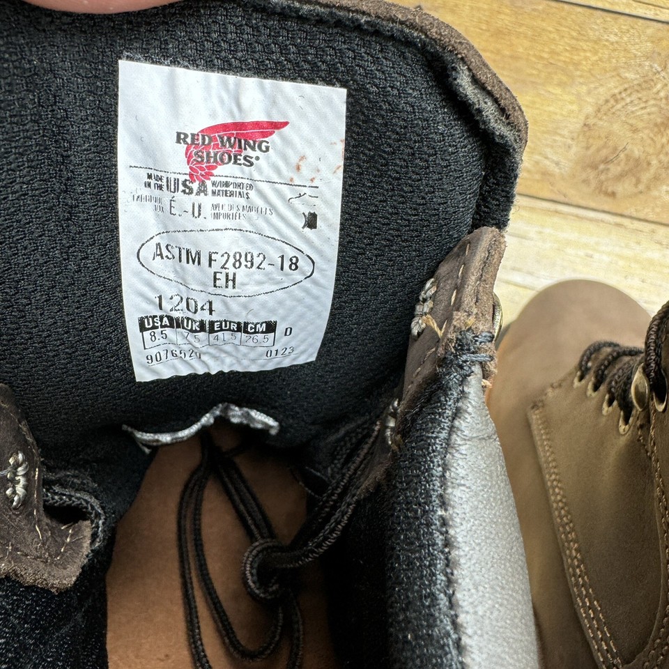 Red Wing 1204 Dynaforce 6” Leather Waterproof Soft Toe Boot EH Mens 8.5 - $265 | eBay