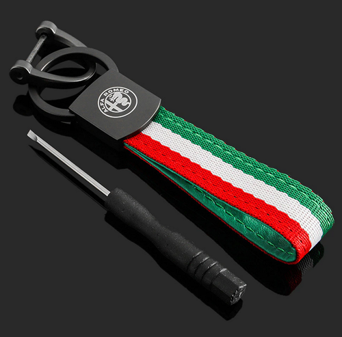 For Alfa Romeo Car Keychain Auto Accessories Emblem Key Ring Italian ...