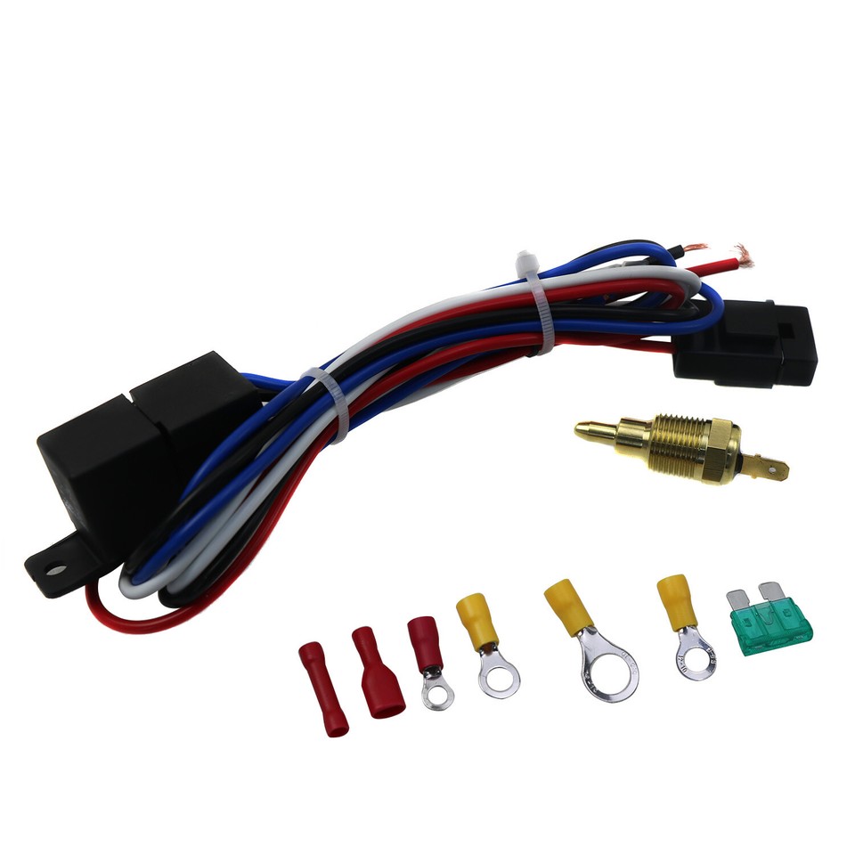 New Thermostat Temp Control Switch Electric Radiator Cooling Fan Relay ...