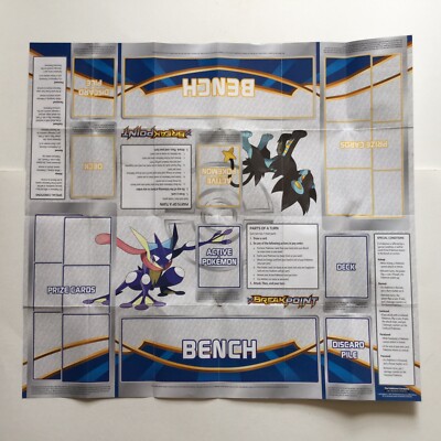 Pokemon Trading Card Game Breakpoint Gameboard Bench With Rules On Back ...