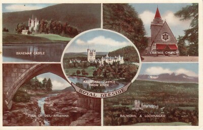 ROYAL DEESIDE, SCOTLAND - MULTIVIEW COLOUR POSTCARD | eBay UK