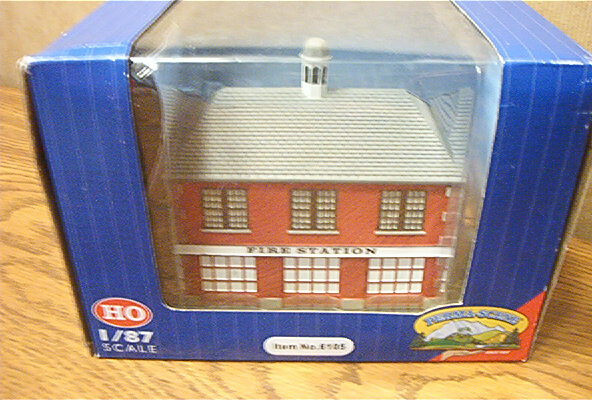 IMEX FIRE STATION HO SCALE RESIN BUILT-UP BUILDING #6105 | eBay