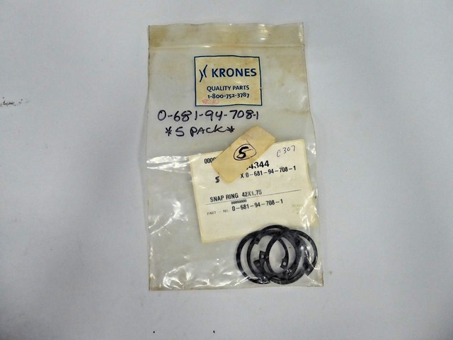 Krones 0-681-94-708-1 Snap Rings 42X1.75 (Pack of 5) for sale online | eBay