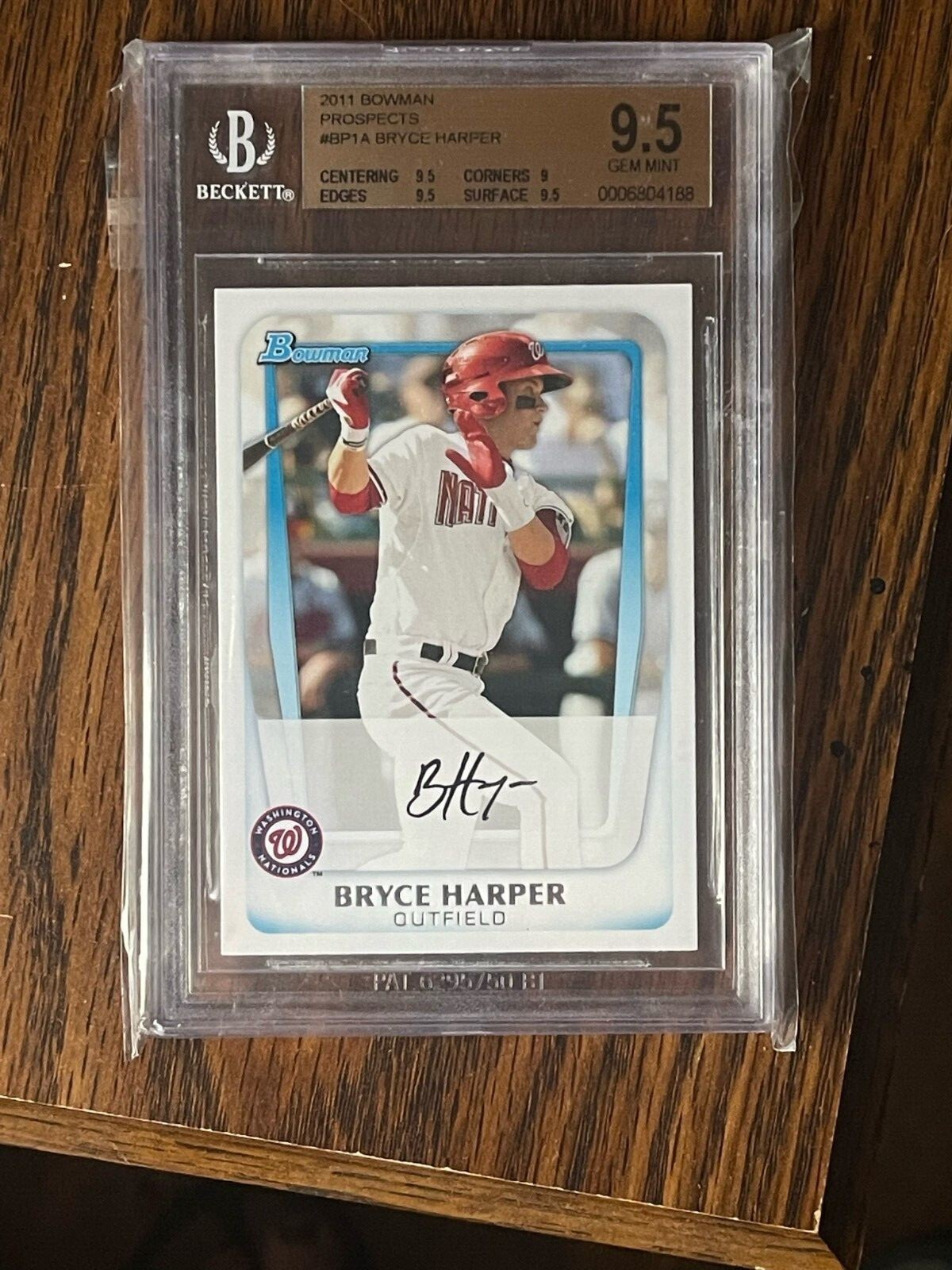2011 Bowman - Prospects Autographed #BP1 Bryce Harper (AU, RC) for sale ...