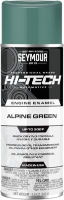 SEYMOUR Hi-Tech Engine Enamel Aerosol Spray Paint DETROIT ALPINE GREEN ...