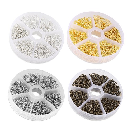 Key Chain Ring Links, Metal Key Chain Connectors Double Loop Jump Rings ...