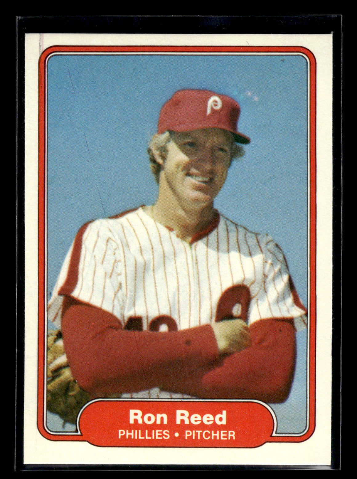 1982 Fleer Baseball #255 Ron Reed Set Break Mint+ Philadelphia Phillies ...