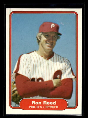 1982 Fleer Baseball #255 Ron Reed Set Break Mint+ Philadelphia Phillies ...