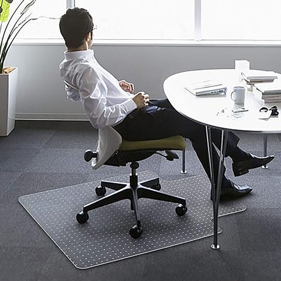 Office Chair Mat Computer Desk Chair Mat for Carpet Floor Extended Lip ...