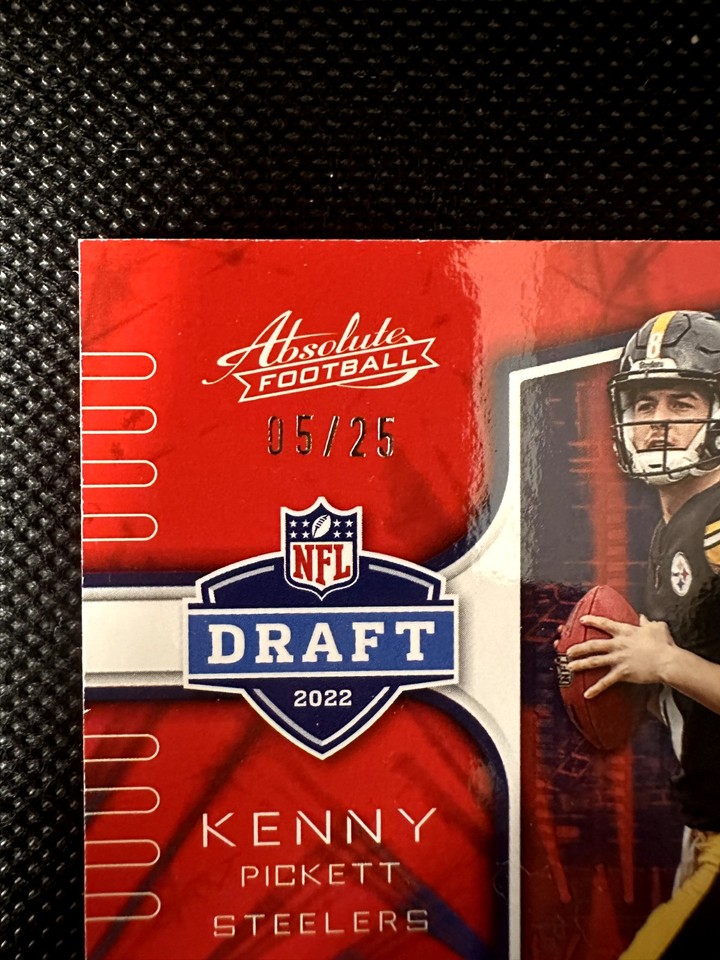 2022 Panini Absolute - War Room Materials - Gold Kenny Pickett #1 5/25 ...