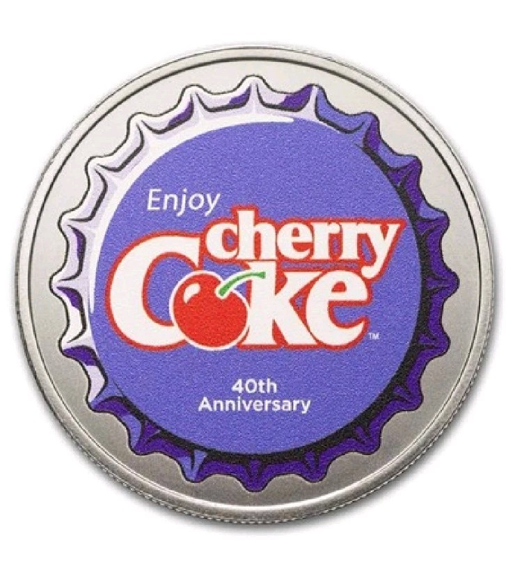 Apmex Cherry Coke ® 1 Troy Oz Silver Bottle Cap/Assay/COA! 999 Fine AG🍒 ...