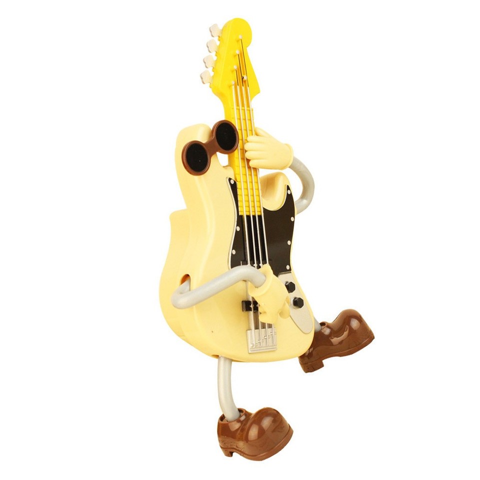 1 Pc Desktop Music Box Ornament Mini Guitar Man Adornment Plastic ...