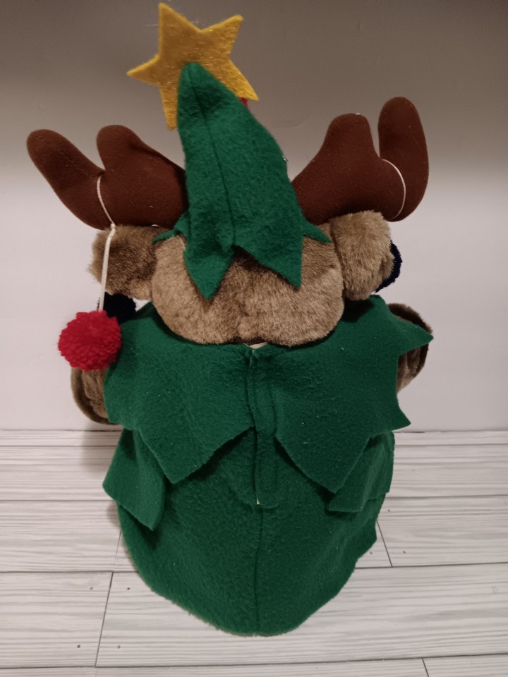 PBC Intern Animated Singing Reindeer Moose Jingle Bell Christmas Tree ...