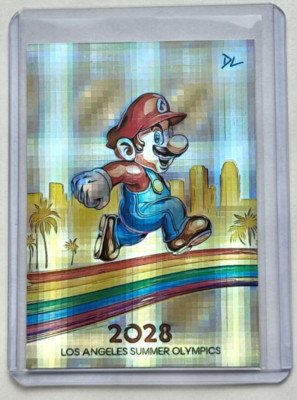 Mario Limited Artist Signed 2028 Los Angeles Summer Olympics Refractor ...
