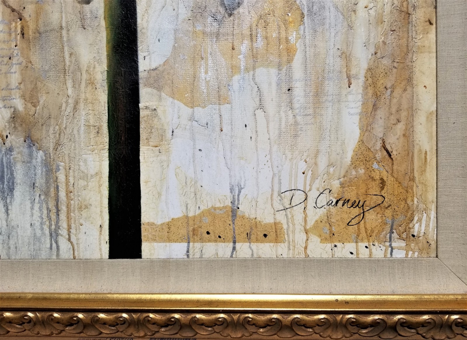 Magnificent Huge DENNIS CARNEY " White Flowers " Original Oil Painting ...