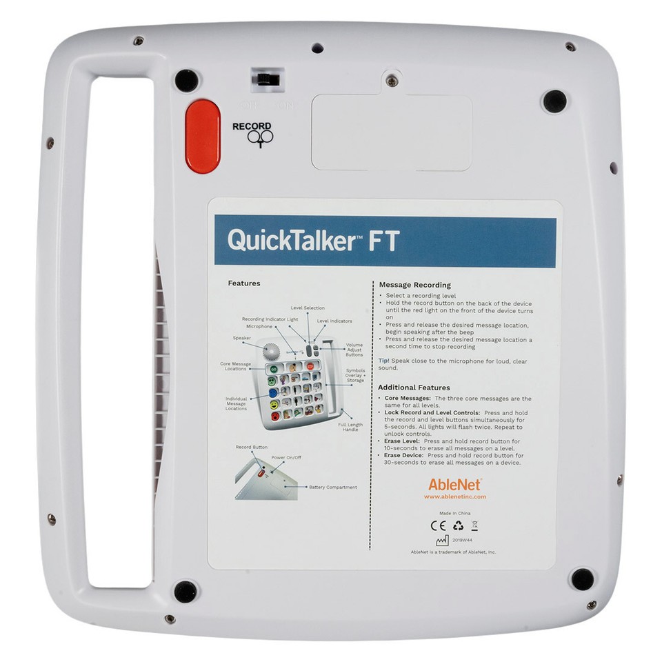 AbleNet QuickTalker 7 AAC Communication Device Product Number: 10000036 ...