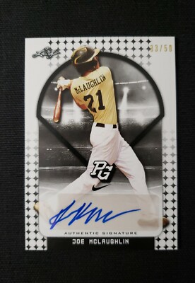 Leaf 2018 Perfect Game National Showcase Black /50 Joe Mclaughlin #BA ...