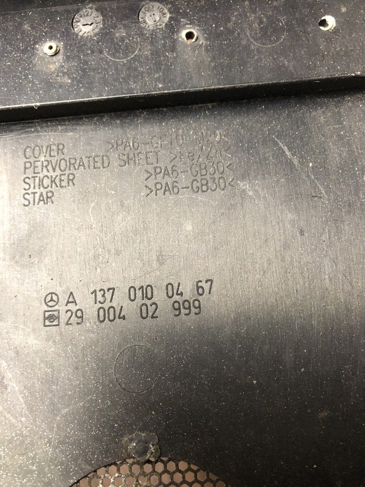 2001-2002 Mercedes-Benz W220 W215 V-12 S600 CL600 engine cover air ...