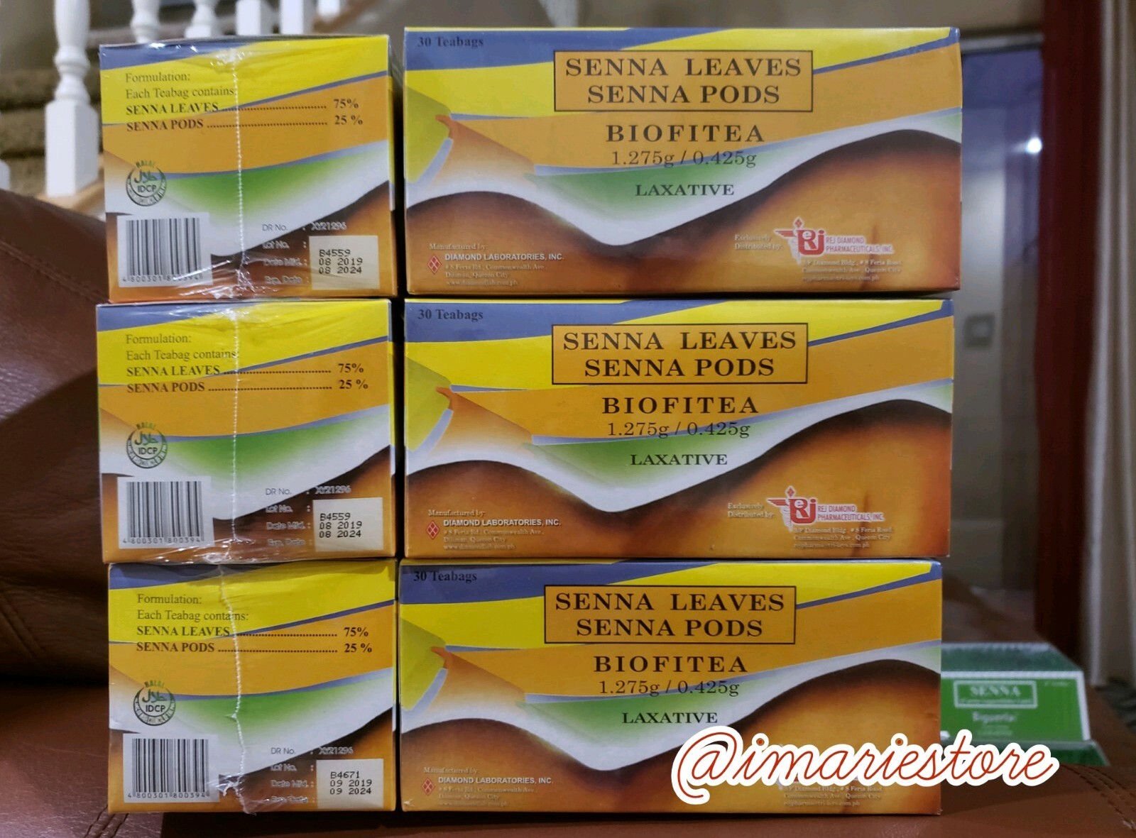 6-BOXES Biofitea Herbal Dietary Fat Weight Reducer Slimming Tea / 30 Ct ...