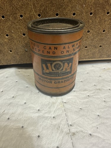 RARE LION MOTOR GRAPHITE OIL CAN PAPER LABEL GAS & OIL | eBay