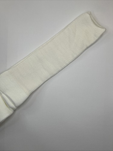 VTG Tube Socks 27" Soyad Knee High Acrylic Blend USA 10-15 Sports NOS 80's White | eBay