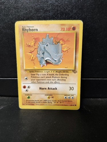RHYHORN - Base Set 2 - 90/130 - Common - Pokemon Card - Unlimited ...
