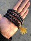 Original Ebony Wood 108+1 Beads 9-10 mm, Natural Karungali Malai Mala ...