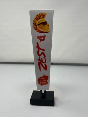 Shock Top Zest Light Citrus Wheat Draft Beer Tap Handle Tapper Mancave ...