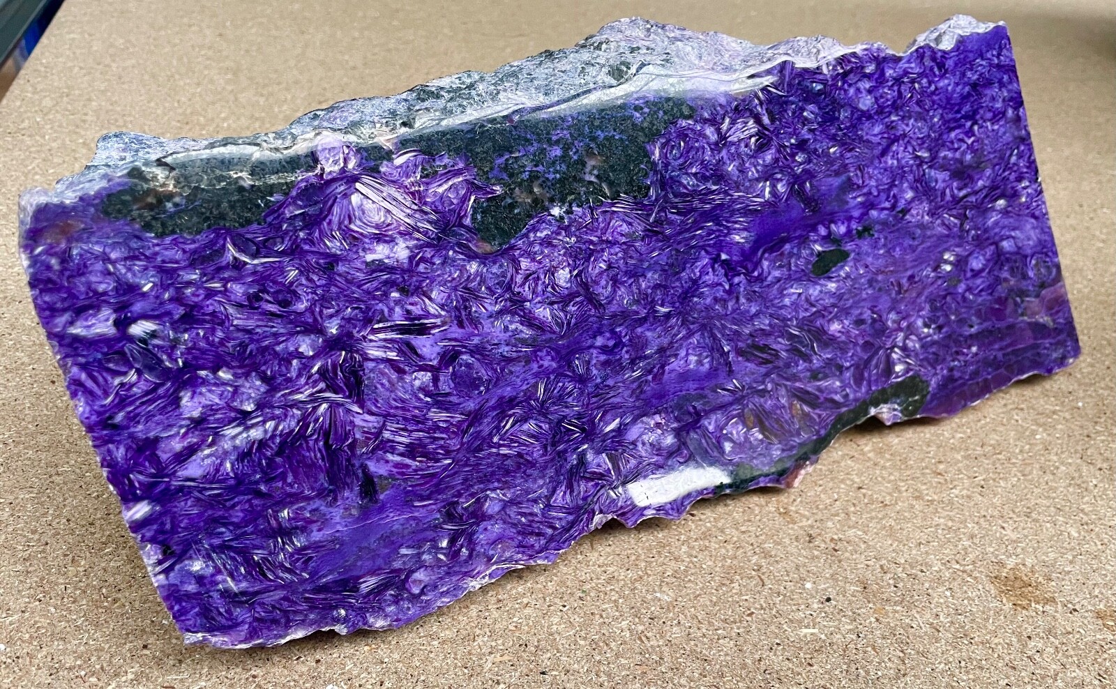 BIG Charoite BLOCK Best Quality, Polished Charoite Rare Minerals 16,5 ...