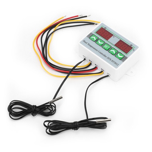 (12V)Intelligent Digital Temperature Controller Dual Display Electric ...