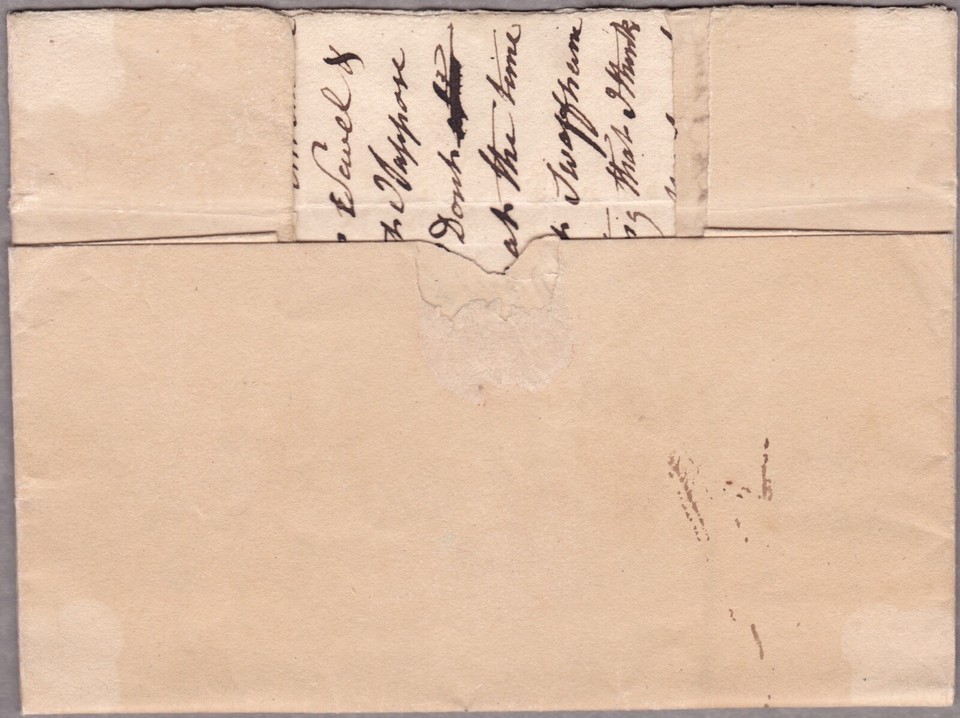 NORFOLK 1830 ENTIRE TO MILDENHALL SUFFOLK WATTON MILEAGE ERASED H/S BCC ...